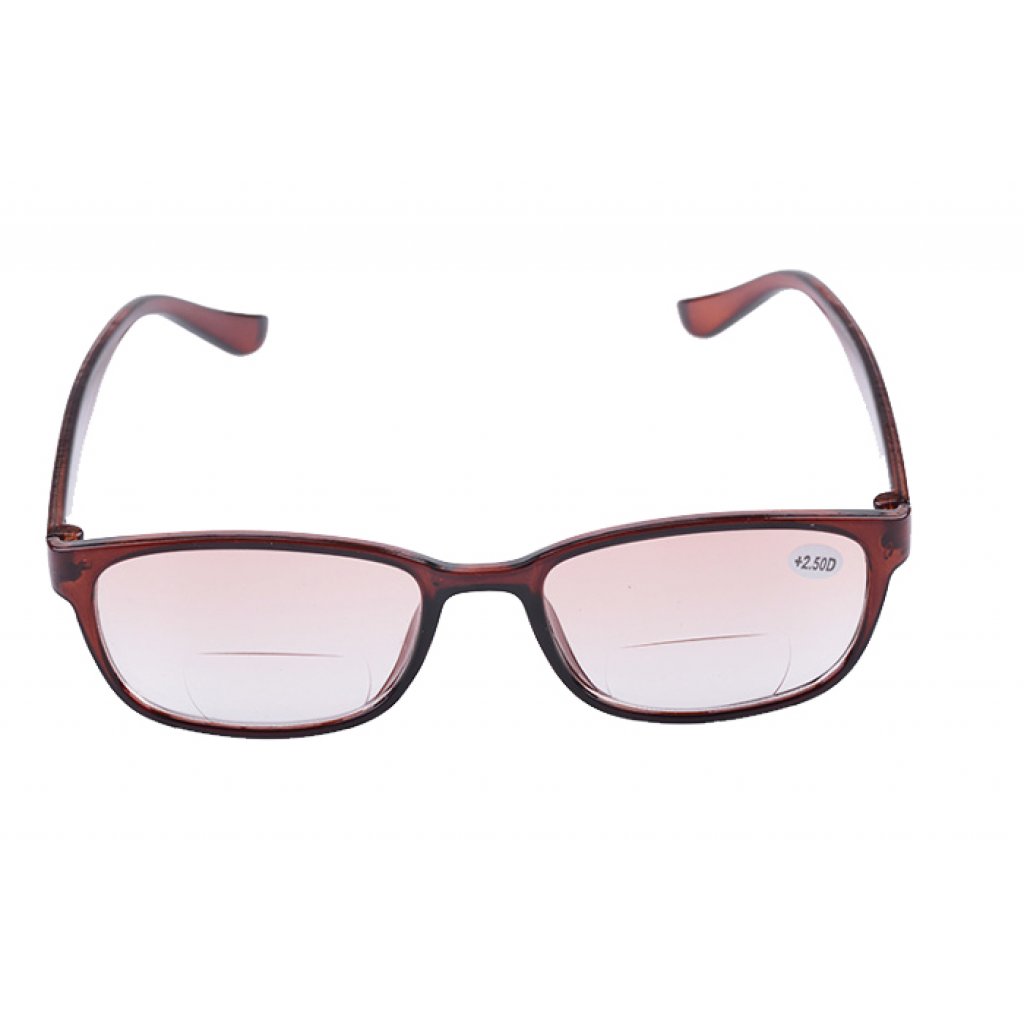 Bifokal-Brille mit leichter Verlaufstönung in schwarz oder braun