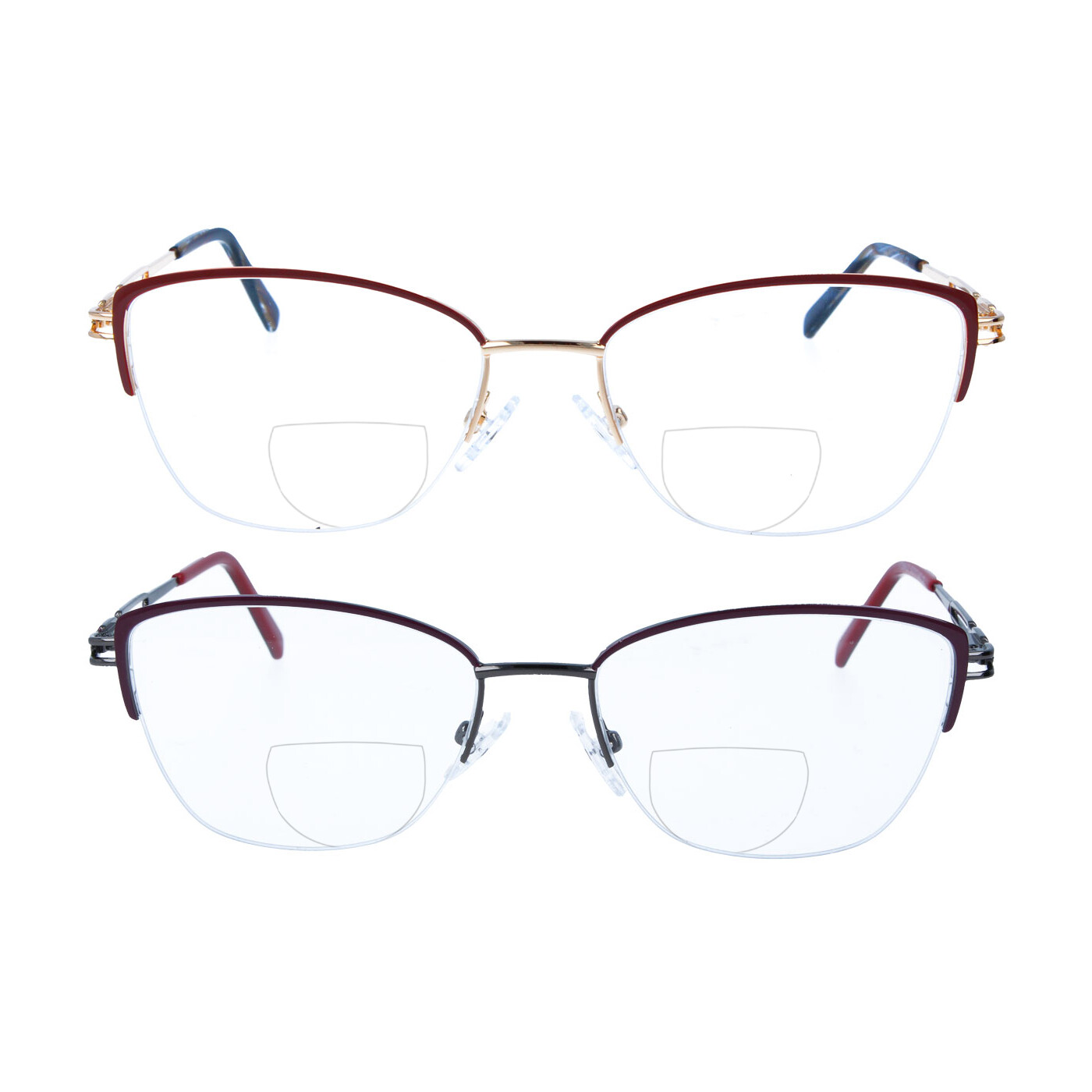 Schicke Nylor-Bifokalbrille "Elisabeth" mit individueller Stärke
