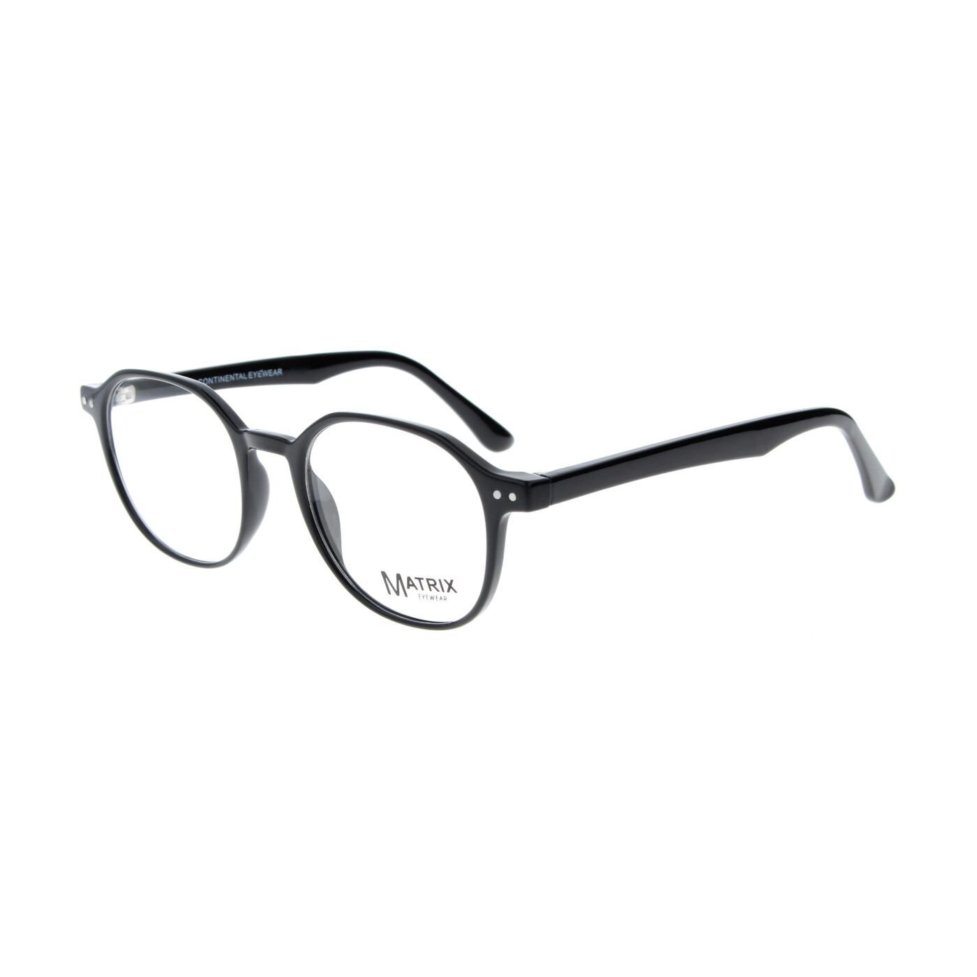 Hübsche Matrix Kunststoff - Brillenfassung 844 in Schwarz