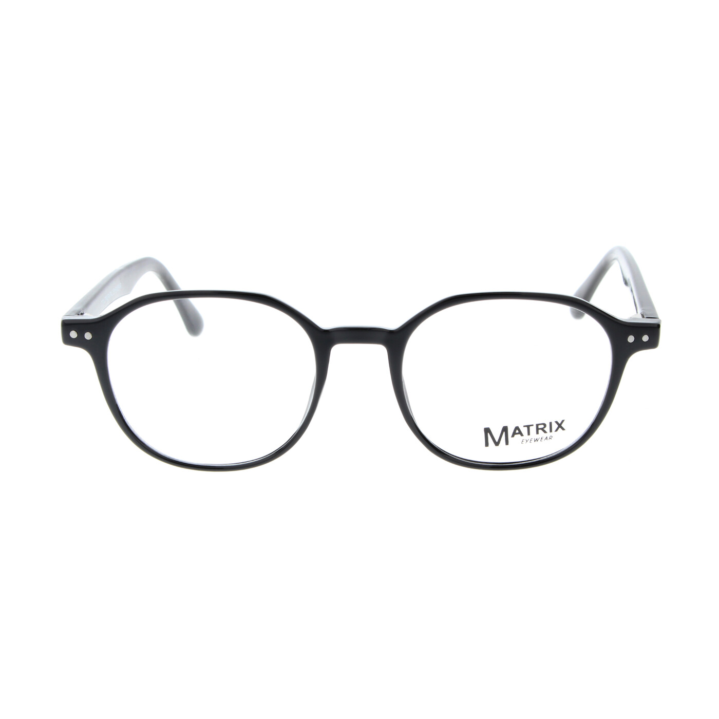 Hübsche Matrix Kunststoff - Brillenfassung 844 in Schwarz