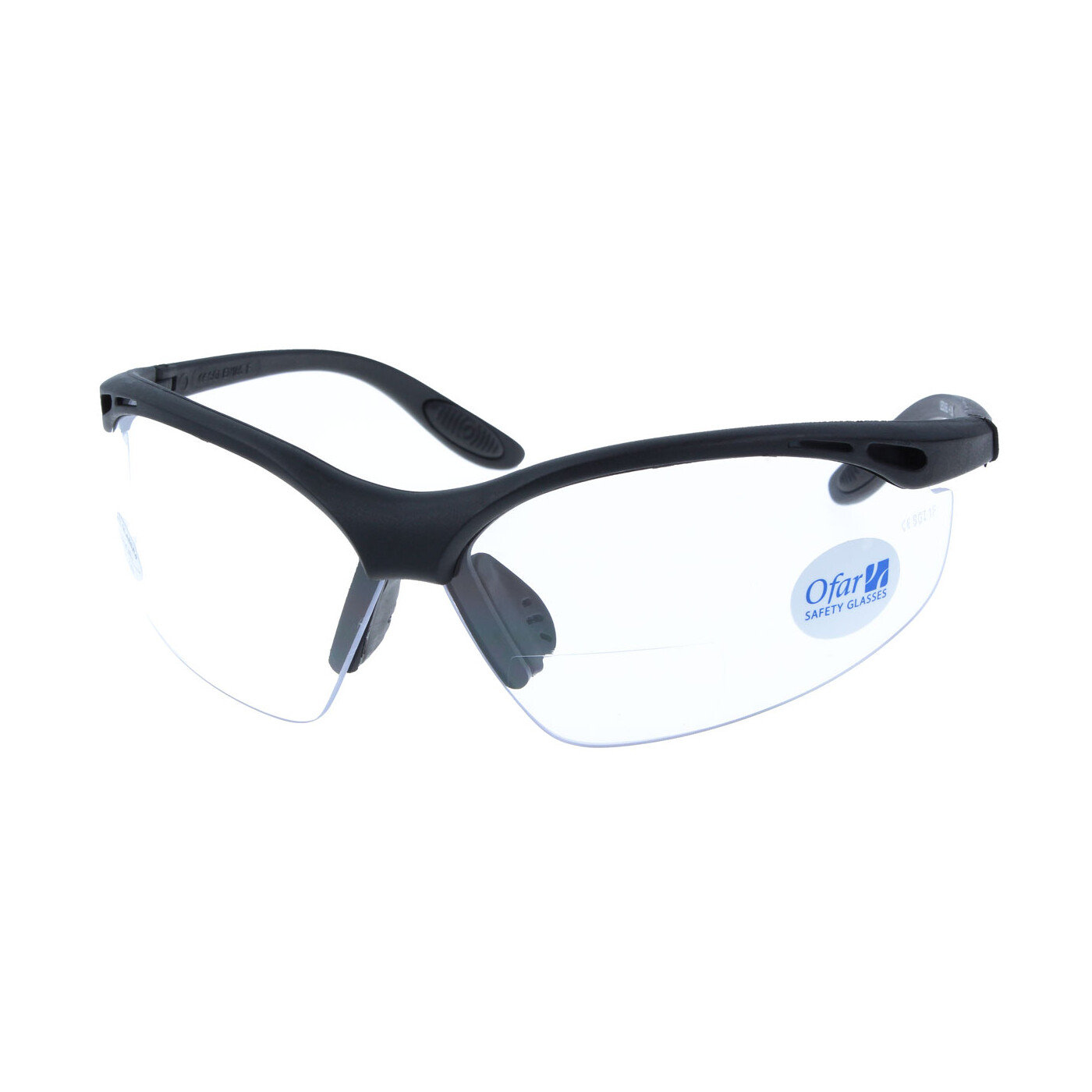 Praktische Arbeitsschutzbrille | Bifokal mit Leseteil / Nahteil